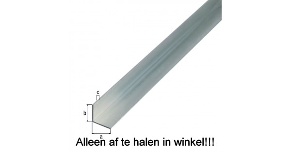 Hoekprofielen aluminium : HOEKPROFIEL ALU NATUUR 25X25X1.5/2M ...