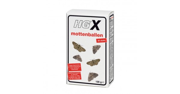 Bestrijdingsmiddelen : HGX MOTTENBALLEN
